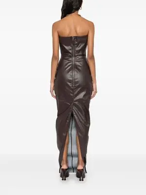 Rick Owens Bustier Gown - Brown
