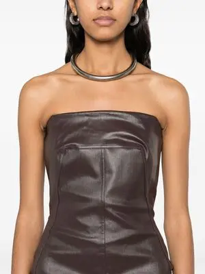 Rick Owens Bustier Gown - Brown