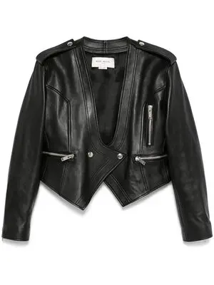 Burc Akyol Leather Biker Jacket