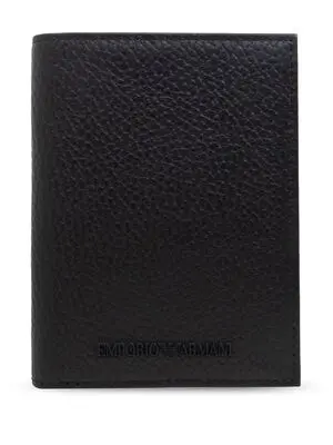 Emporio Armani Logo-embossed Wallet - Black