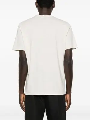 AUTRY Logo-embroidered T-shirt - Grey