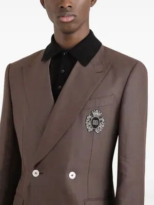 Dolce & Gabbana Crest-appliqué Blazer