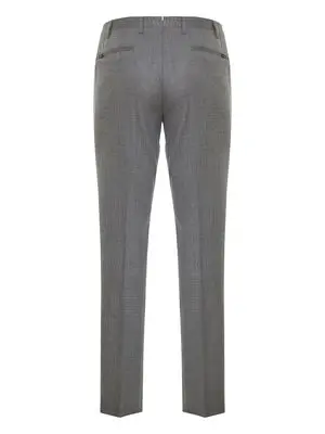 Corneliani Pressed-crease Wool Trousers
