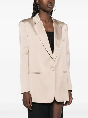 Andamane Satined Blazer - Neutrals