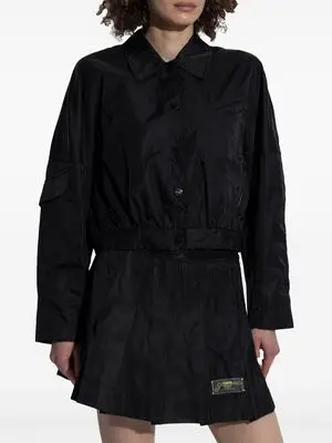 GANNI Logo-appliqué Bomber Jacket