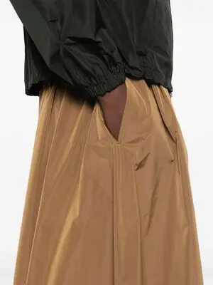 Herno Elasticated-waistband Maxi Skirt - Brown