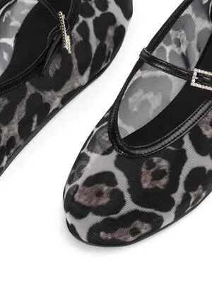 LE SILLA Danielle Leopard-print Ballet Flats