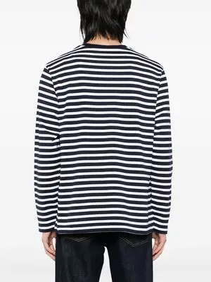 Maison Kitsuné Bold Fox Head Patch Regular Marin T-shirt - Blue