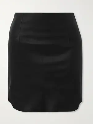 Stouls Stretch-leather Mini Skirt