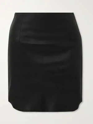 Stouls Stretch-leather Mini Skirt