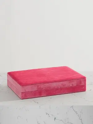 Sophie Bille Brahe Trésor Velvet Jewelry Box Pink