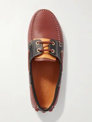 TOD'S Gommino Two-tone Leather Loafers - Brown