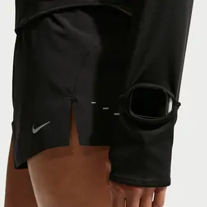 Nike Swift Dri-fit Uv 1/4-zip Running Top - Black