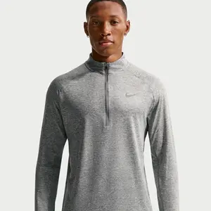 Nike Stride Dri-fit Half-zip Running Top - Grey