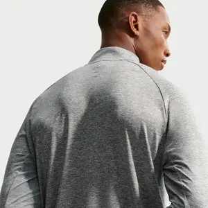 Nike Stride Dri-fit 1/2-zip Running Mid Layer - Grey