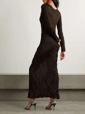 MAYGEL CORONEL Meteora Textured Maxi Dress