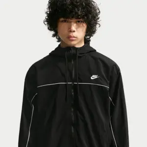 Nike Club Hooded Jacket - Black