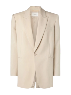Saint Laurent Oversized Wool Blazer - Neutrals