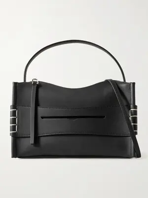 JW Anderson Loafer Leather Shoulder Bag - Black