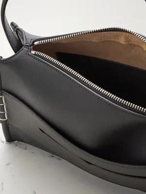 JW Anderson Loafer Leather Shoulder Bag - Black