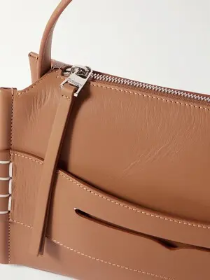 JW Anderson Loafer Leather Shoulder Bag - Brown