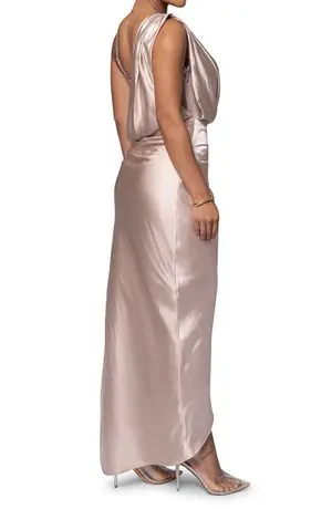 JLUXLABEL Anastacia Bustier Satin Gown