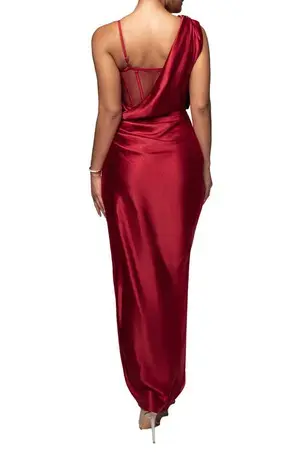 JLUXLABEL Anastacia Bustier Satin Gown