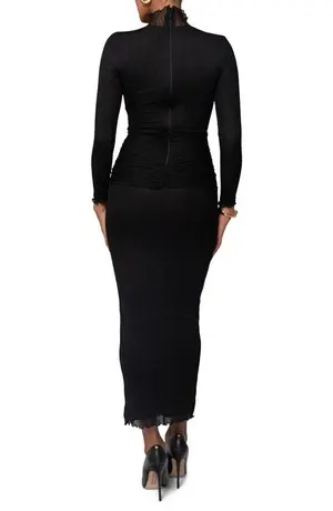 JLUXLABEL Mock Neck Maxi Dress