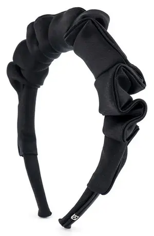 Alexandre De Paris Gathered Headband - Black