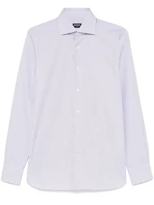 Zegna Striped Shirt - Blue