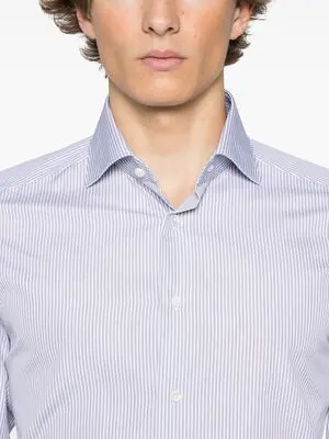 Zegna Striped Shirt - Blue