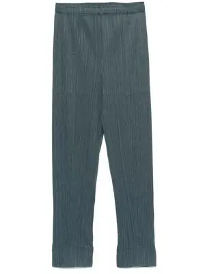 Issey Miyake Pleated Trousers - Blue