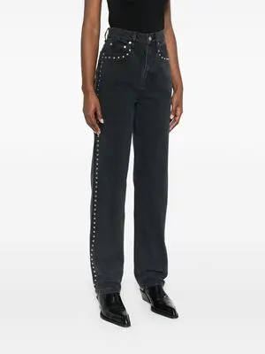 ROTATE BY BIRGER CHRISTENSEN High-rise Straight Jeans
