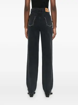 ROTATE BY BIRGER CHRISTENSEN High-rise Straight Jeans
