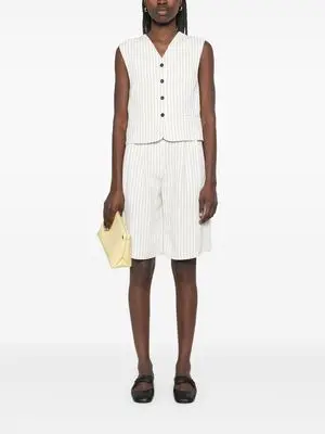 Loulou De Saison Striped Shorts