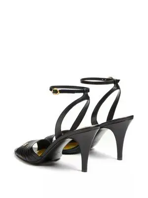 Valentino Garavani Ladycrush Kidskin 85mm Heeled Sandals - Black