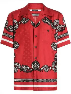 Dolce & Gabbana Bandana-print Shirt - Red