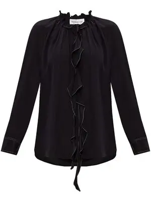 Victoria Beckham Ruffle-detailing Blouse - Black