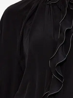 Victoria Beckham Ruffle-detailing Blouse - Black