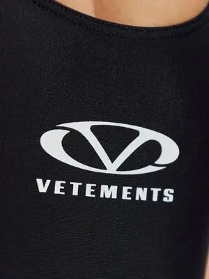 Vetements Logo-print Swimsuit - Black