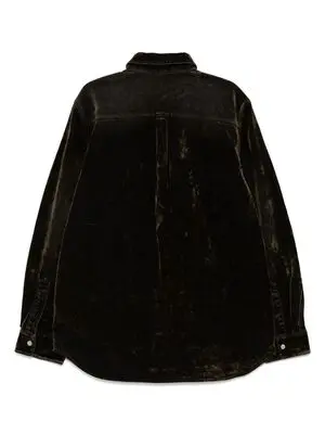 Helmut Lang Curved Classic Flocked Shirt