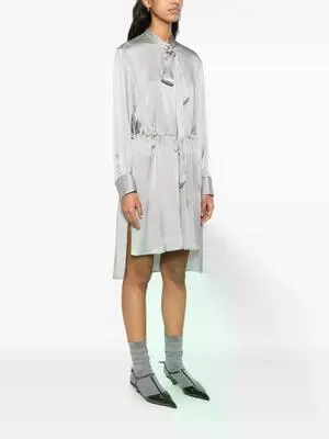 SEMICOUTURE Tie-neck Mini Dress
