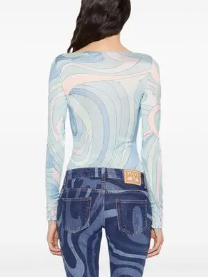 Emilio Pucci Long Sleeve Blouse