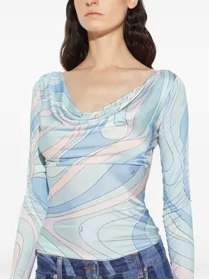 Emilio Pucci Long Sleeve Blouse