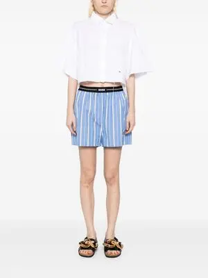 MSGM Striped Shorts
