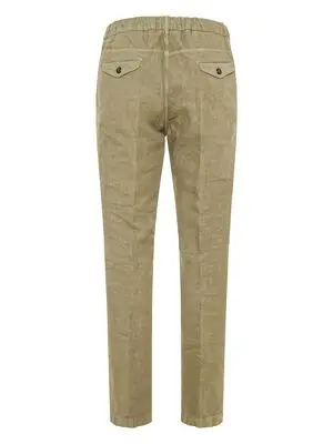 Eleventy Drawstring Tapered Trousers - Green