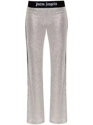 Palm Angels Sequin-embellished Trousers - Silver