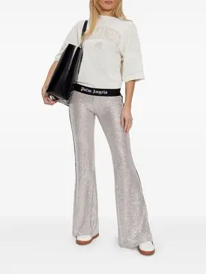 Palm Angels Sequin-embellished Trousers - Silver