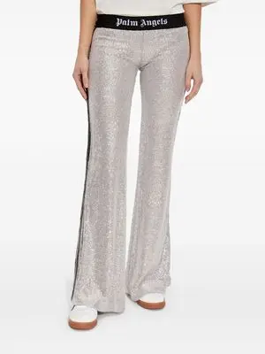 Palm Angels Sequin-embellished Trousers - Silver
