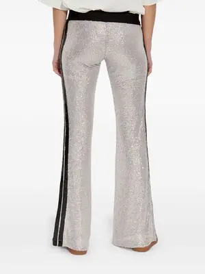 Palm Angels Sequin-embellished Trousers - Silver